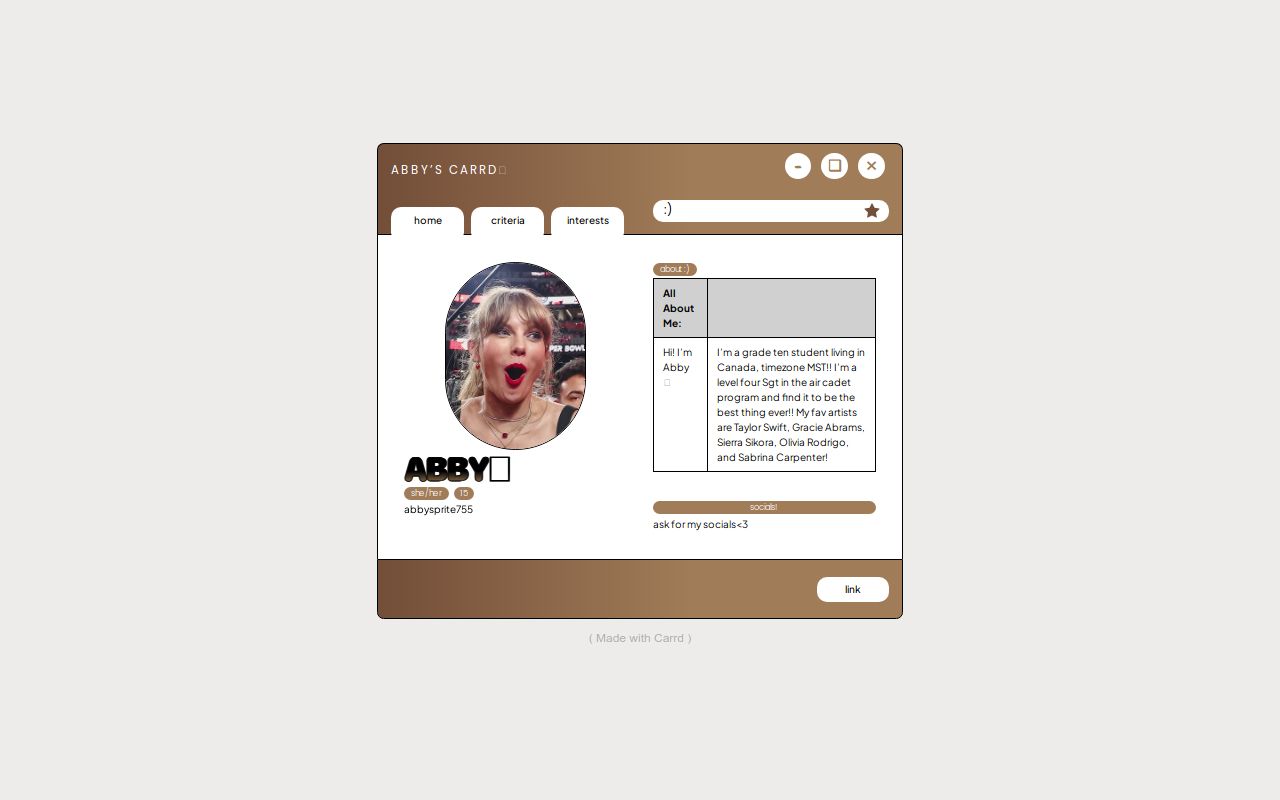 Abby’s Carrd